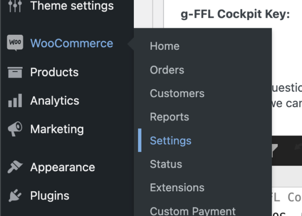 Creating a WooCommerce REST API Key - FFL Cockpit